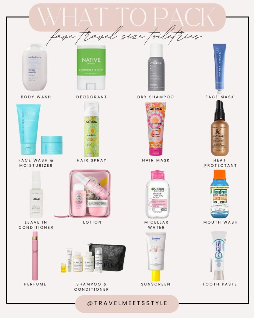 How to pack a toiletry bag efficiently for travel 2024 - Travel Meets Style